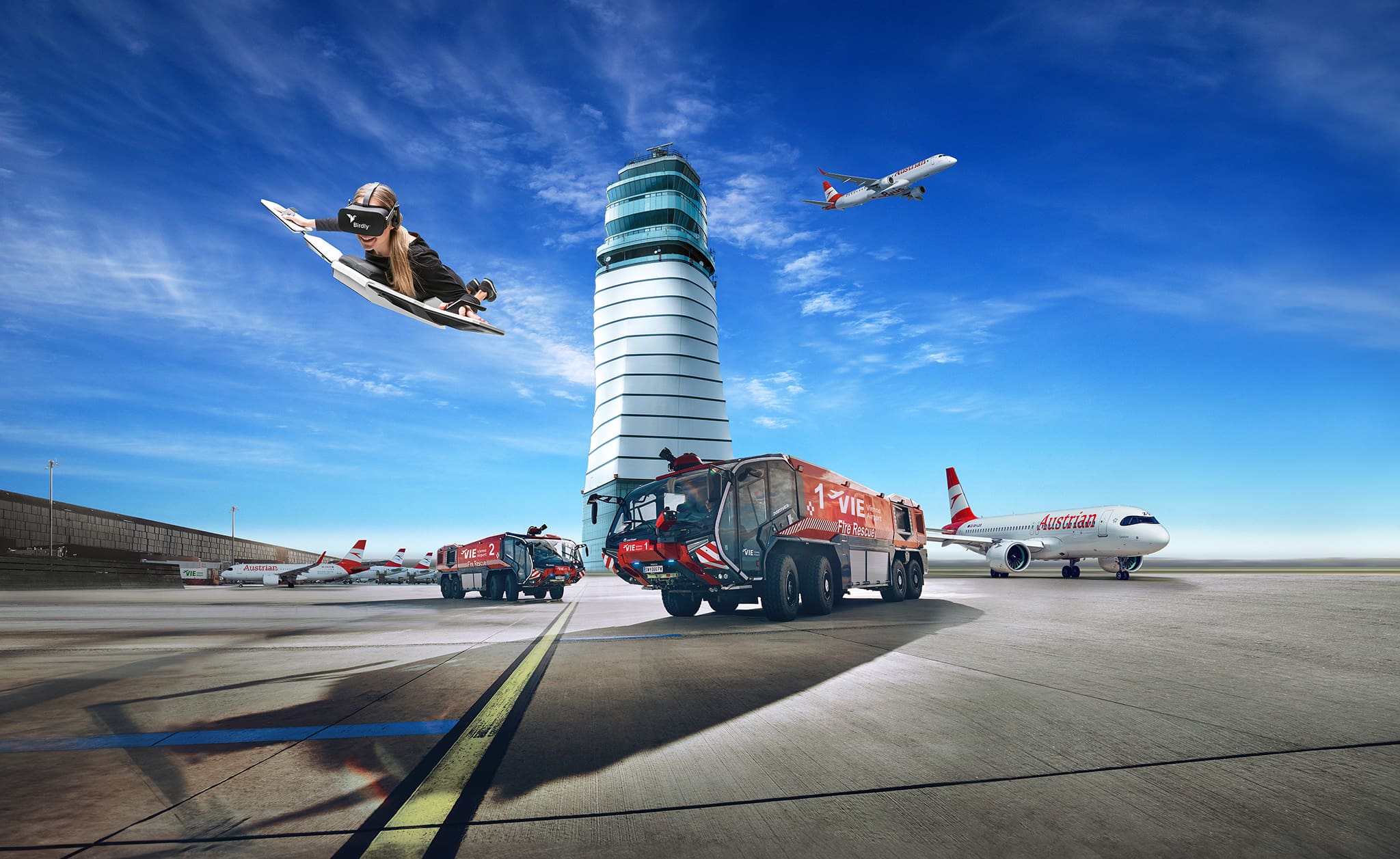 Bereit zum Abflug in der Besucherwelt Flughafen Wien | schauvorbei